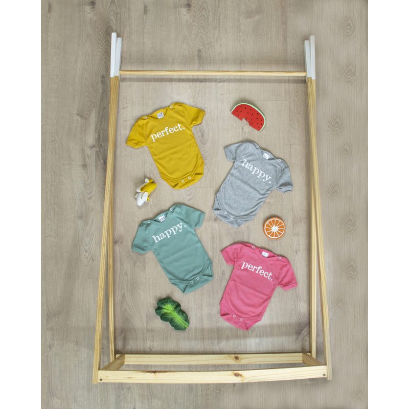 Kretex baby body “Perfect” k.r. – oker žuta, K10540 – www.kretex.hr