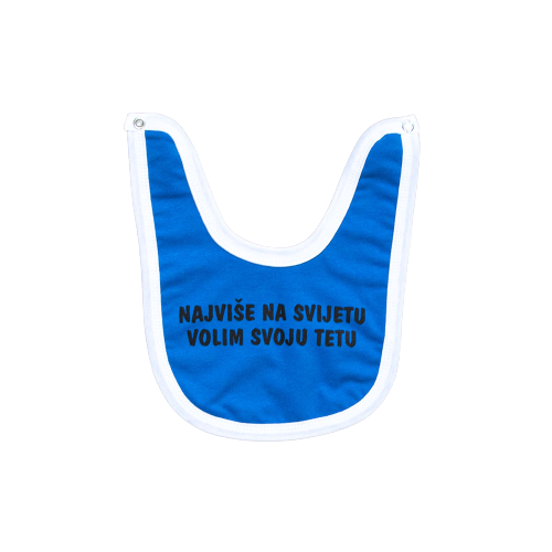 Kretex podbradak “Najviše na svijetu volim svoju tetu” – plavi, K3945 ...